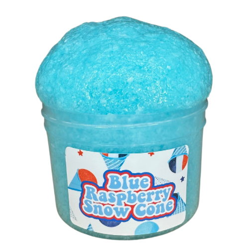 Blue Raspberry Snow Cone – Slimes By Grace